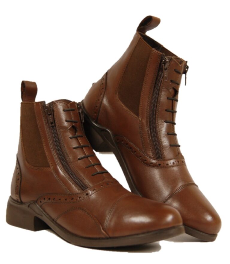 Ladies Edgecote Paddock Boot with Twin Zips and Laces - Windowbox Limited